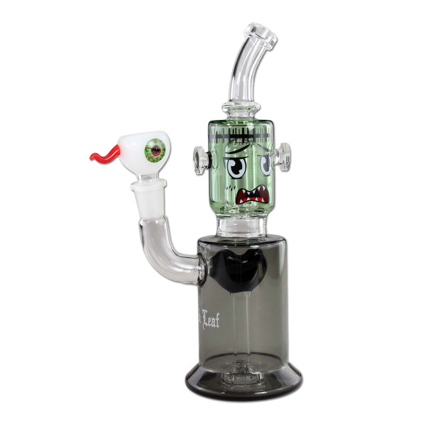 Black Leaf Glass Bong FRANKENSTEIN | Near Dark Shop