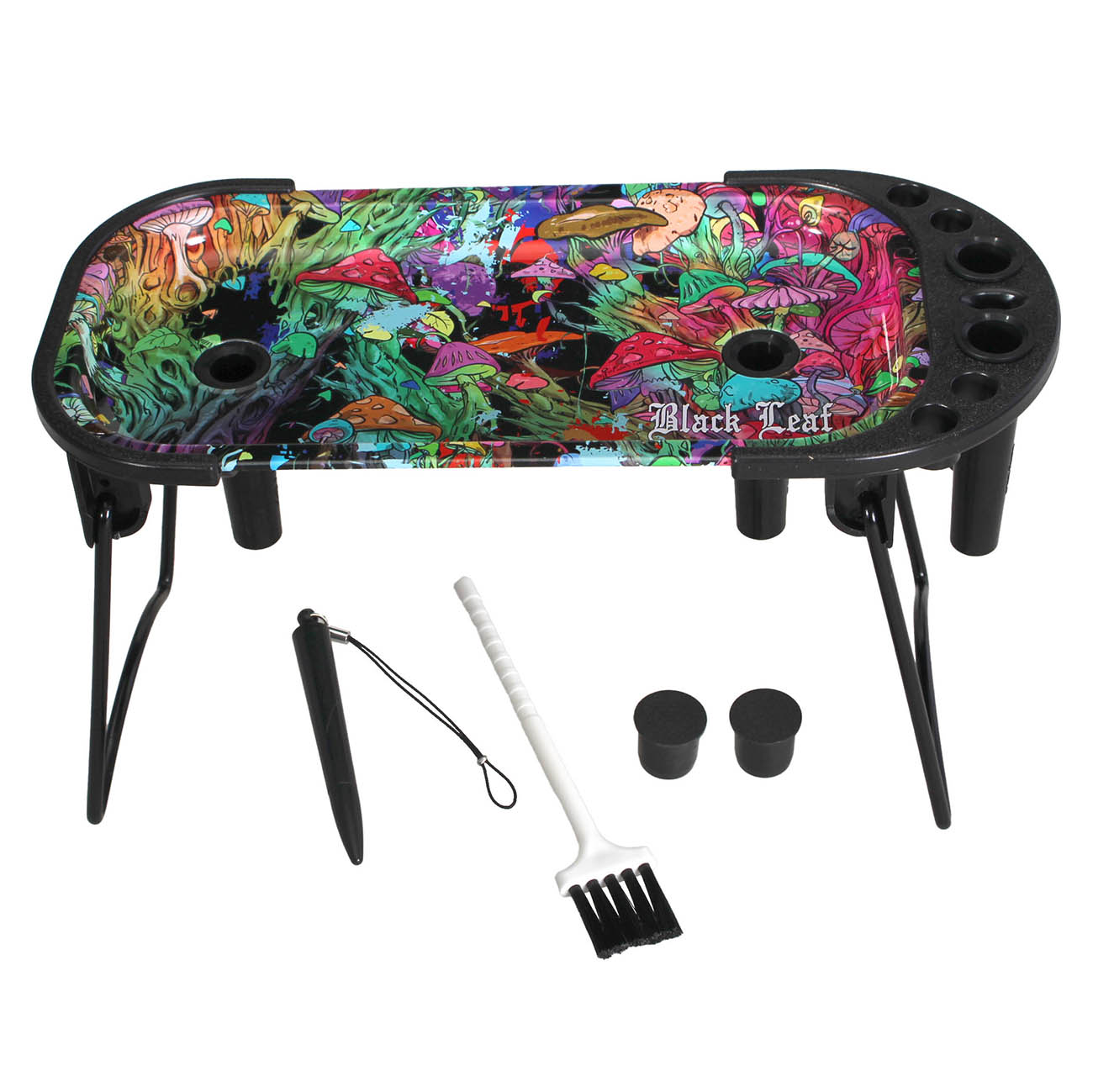 Black Leaf Rolling Console MAGIC MUSHROOMS | Near Dark Shop
