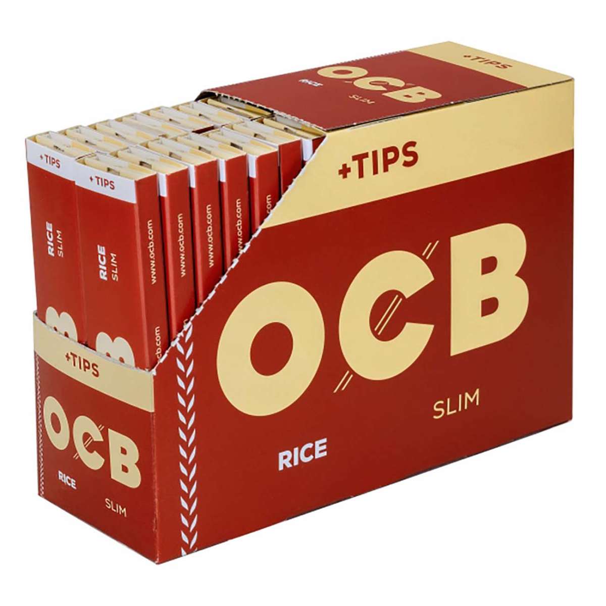 OCB Rice Papers Slim + Tips | Near Dark Shop